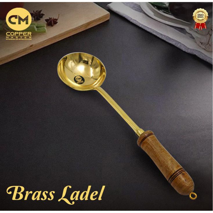 Copper-Master Pure Heavy Brass Mughlai Style Embossed Design Glass Tumbler with Many Ayurvedic ...